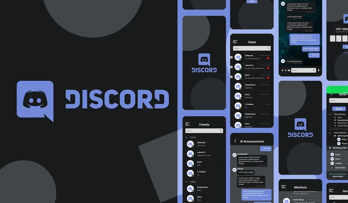 UI/UX Case Study - Revamping Discord Mobile Flow and Design